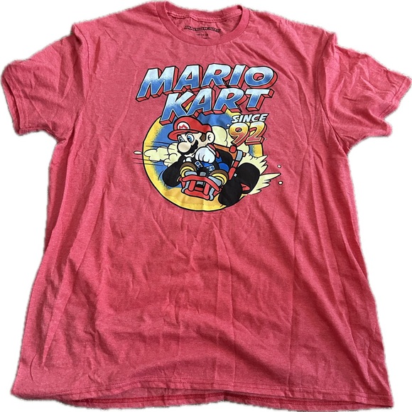 Shirts | Mens Red Mario Kart Graphic Tshirt | Poshmark